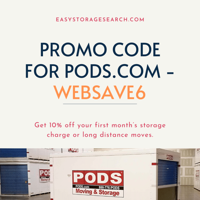 2025 PODS Promo Code - Save 10% off Moving & Storage Unit